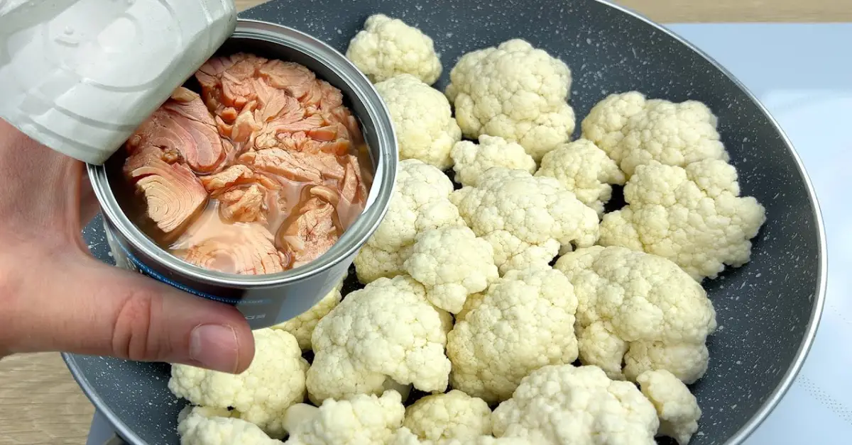 ¿Tienes coliflor y atún en casa? ¡Aquí esta receta super sabrosa!
