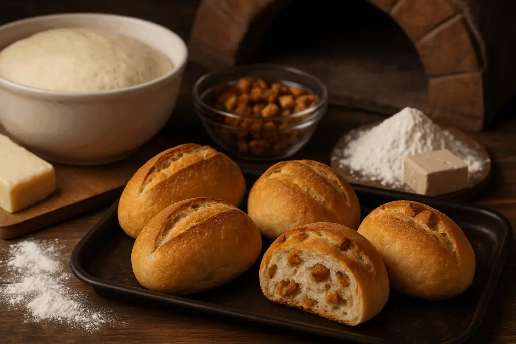 Cómo hacer pan con chicharrones. - Comidas argentinas